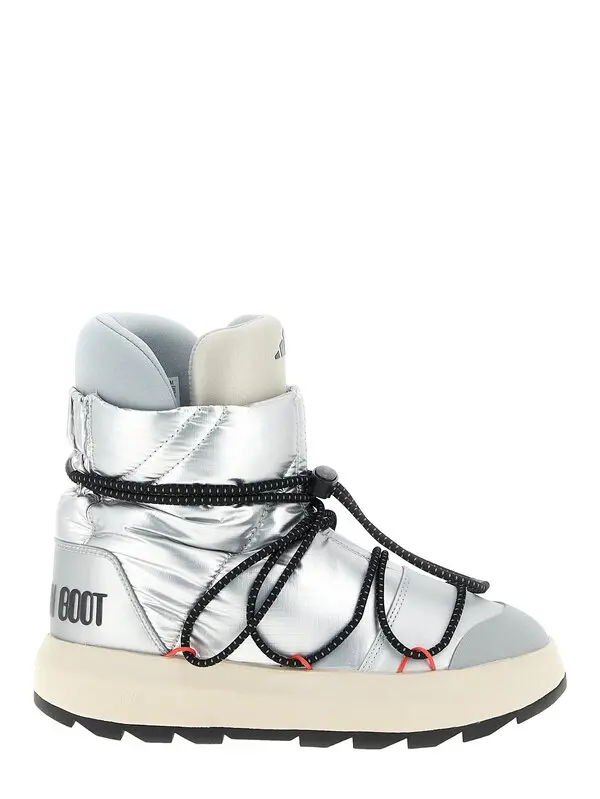 Adidas Originals By Alexander Wang X Moon Boot Ace Ankle Boots - Silver