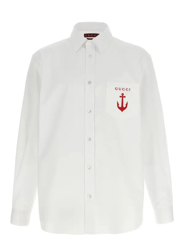 Gucci Poplin Shirt - White