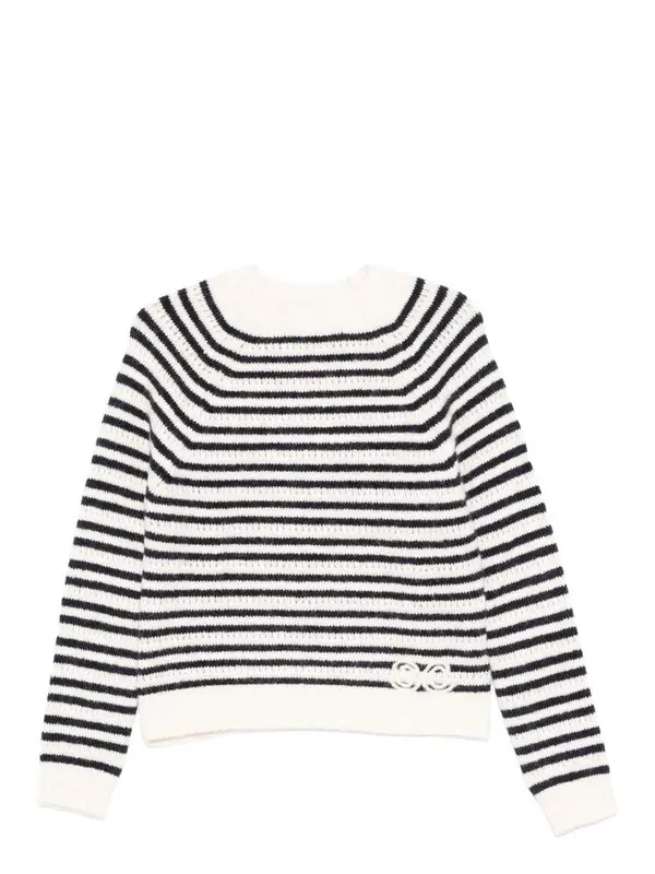 SEMICOUTURE Morgana Wool Blend Jumper - White