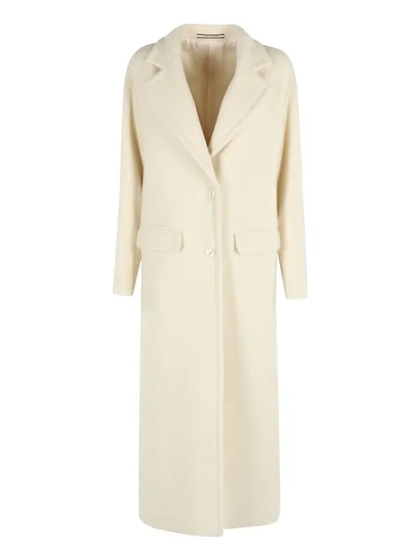Tagliatore Wool Single-breasted Coat - Cream