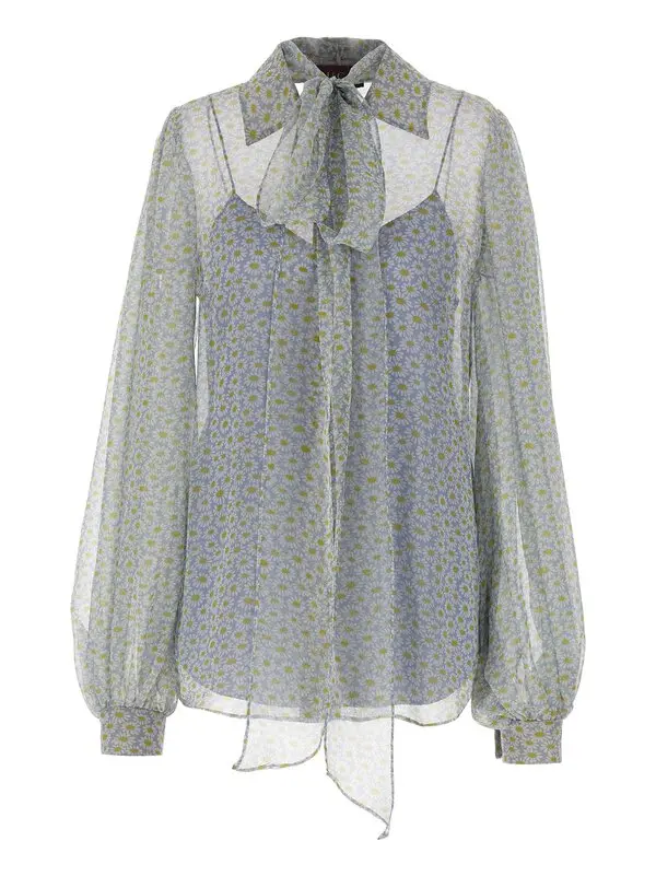 Gucci Chiffon Shirt - Gray