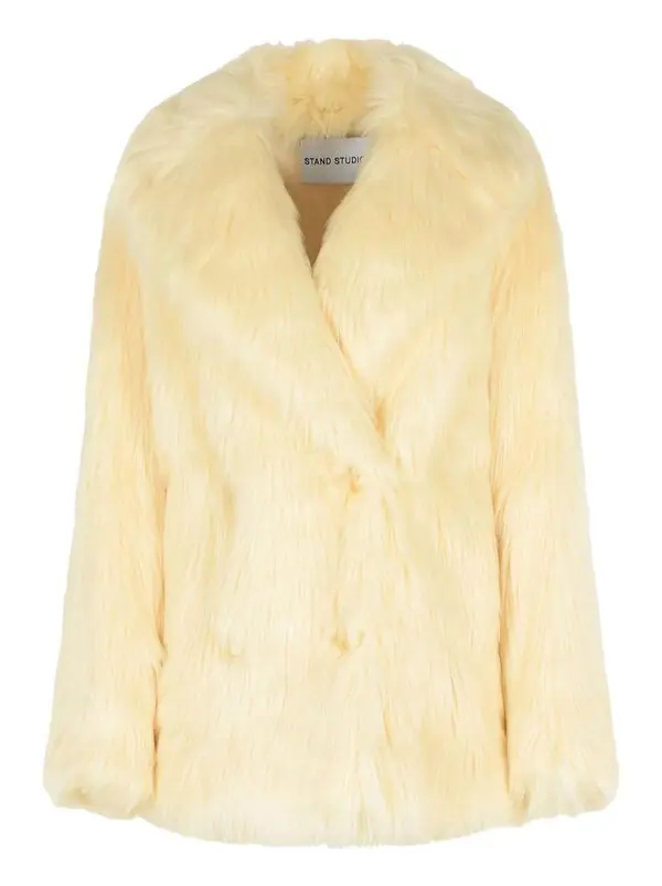 STAND STUDIO Kataline Faux Fur Coat - White