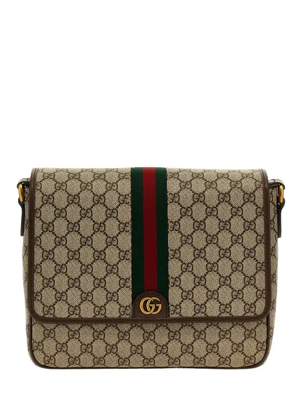 Gucci Ophidia Medium Shoulder Bag - Beige