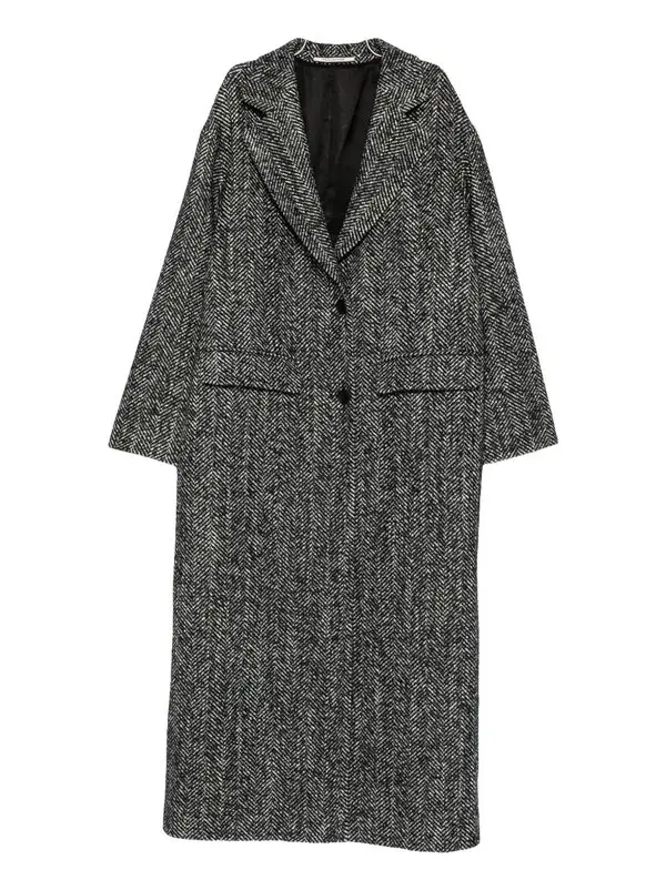 Tagliatore Wool-blend Single-breasted Coat - Black