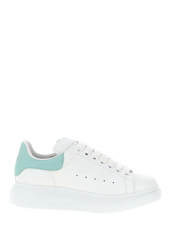 Alexander McQueen Larry Leather Sneakers - Light Blue