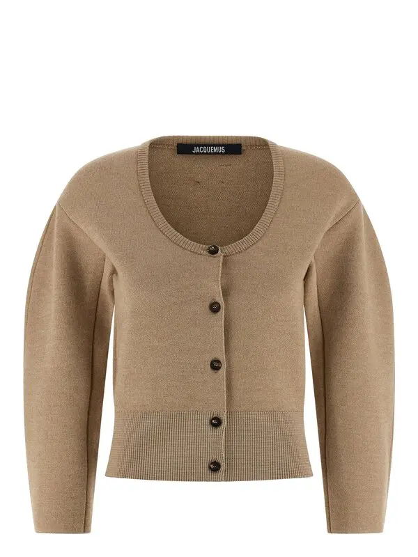 Jacquemus Le Gilet Doppio Cardigan - Beige
