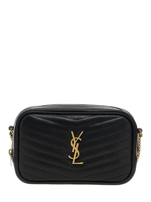 Saint Laurent Mini Lou Crossbody Bag - Black