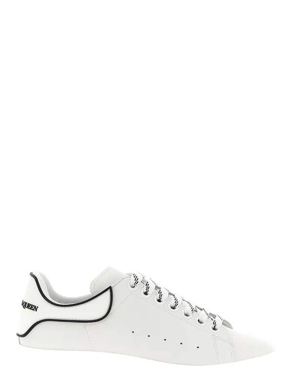 Alexander McQueen Leather Sneakers - White/black