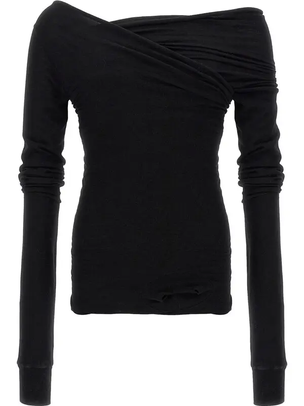 Rick Owens Hollywood Banana Long-sleeved T-shirt - Black