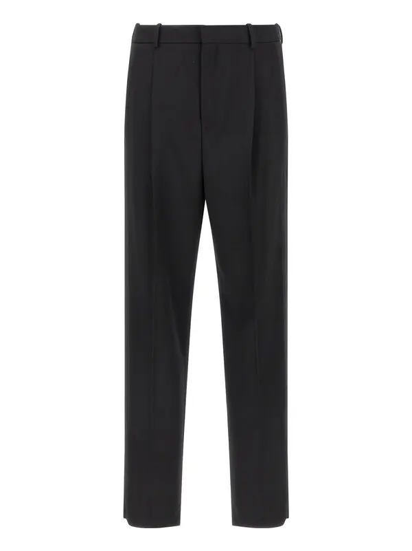 Saint Laurent Smocking Trousers - Black