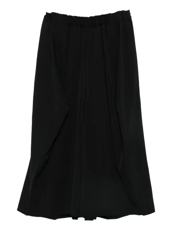 Comme Des Garçons Wide-leg Wool Trousers - Black