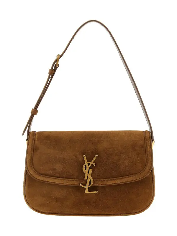 Saint Laurent Solferino Medium Shoulder Bag - Brown