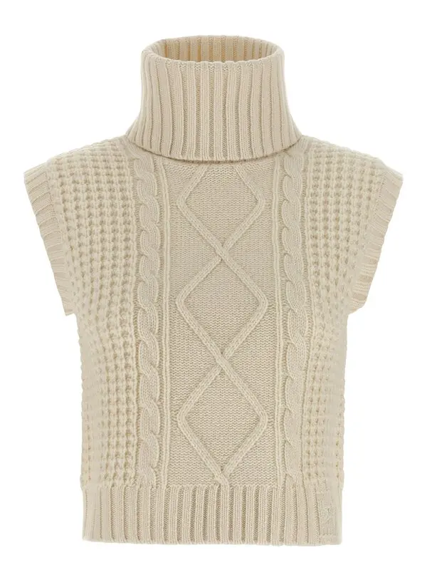 Perfect Moment Crystal Merino Wool Vest - White