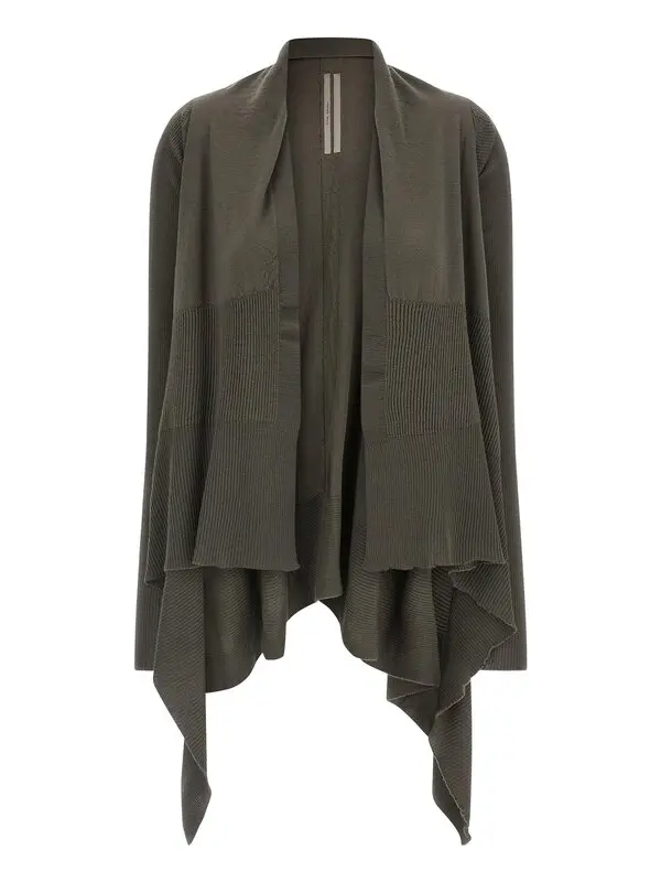 Rick Owens Medium Wrap Cardigan - Gray