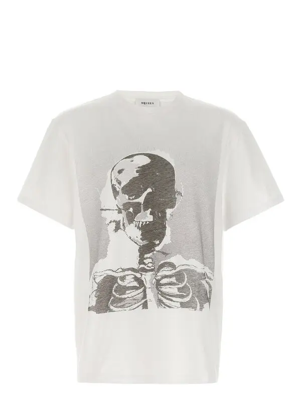 Alexander McQueen Skeleton T-shirt - White/black