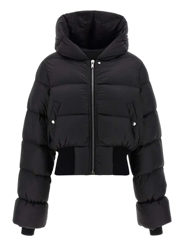 Rick Owens Quilted Nylon Bomber Jacket - Black
