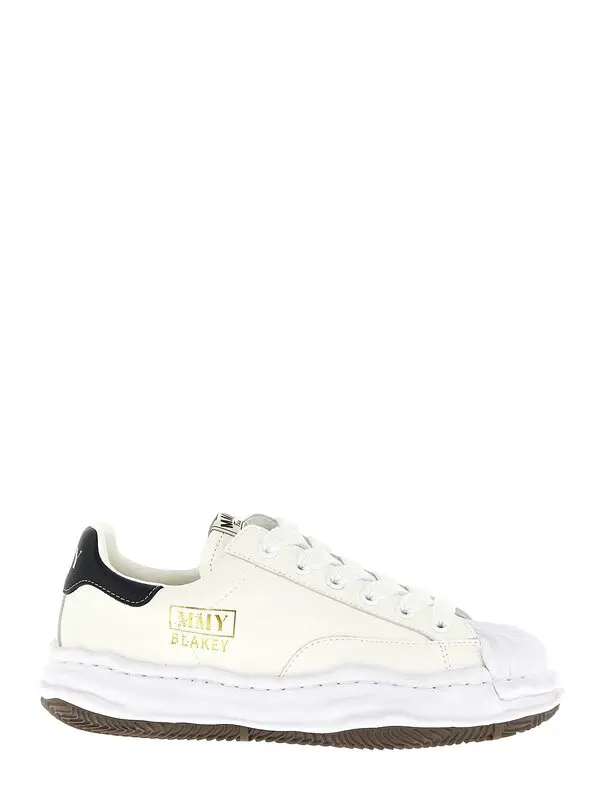 Mihara Yasuhiro Blakey Leather Sneakers - White/black