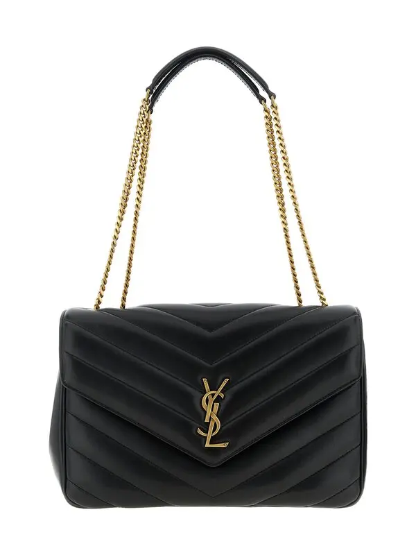 Saint Laurent Loulou Large Shoulder Bag - Black