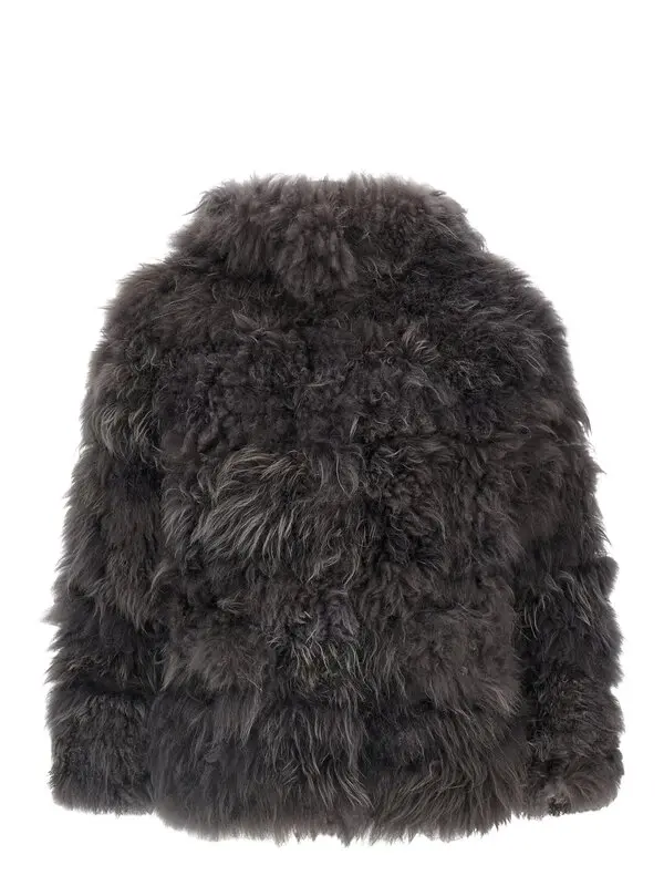 Simonette Ravizza Flen' Cashmere Fur Coat - Gray