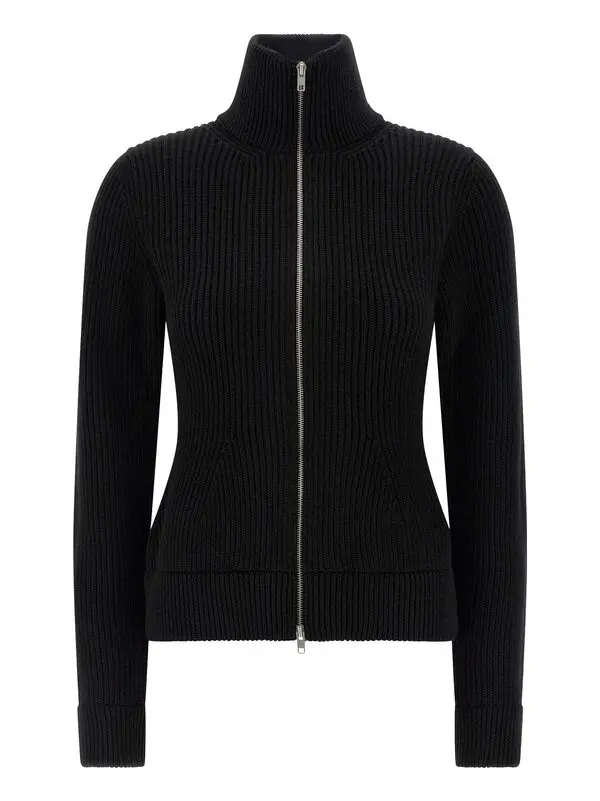 MAISON MARGIELA Four Stitches Virgin Wool Cardigan - Black