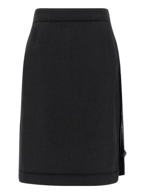 MAISON MARGIELA Midi Inside-up Skirt - Multicolor
