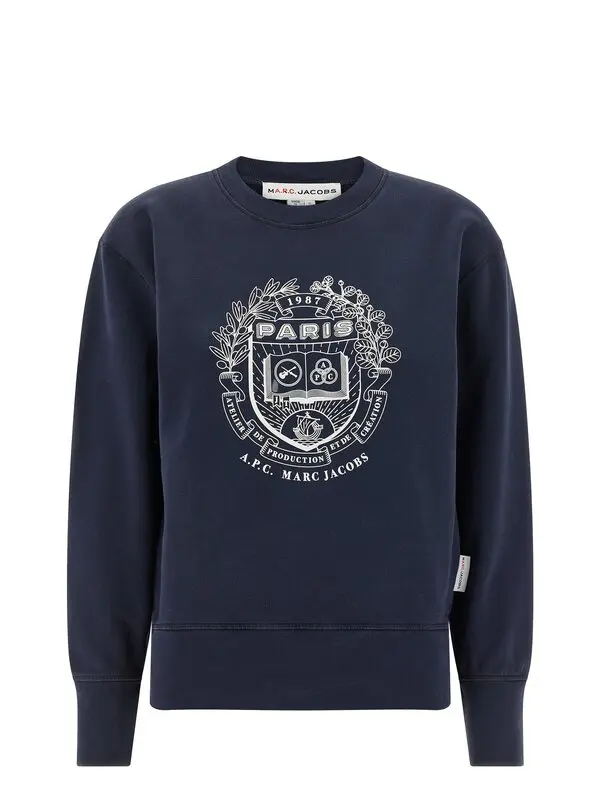 A.p.c. Paris' Capsule Sweatshirt For Marc Jacobs - Blue