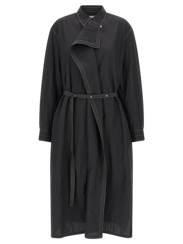 LEMAIRE Asymmetrical Shirt Dress - Gray