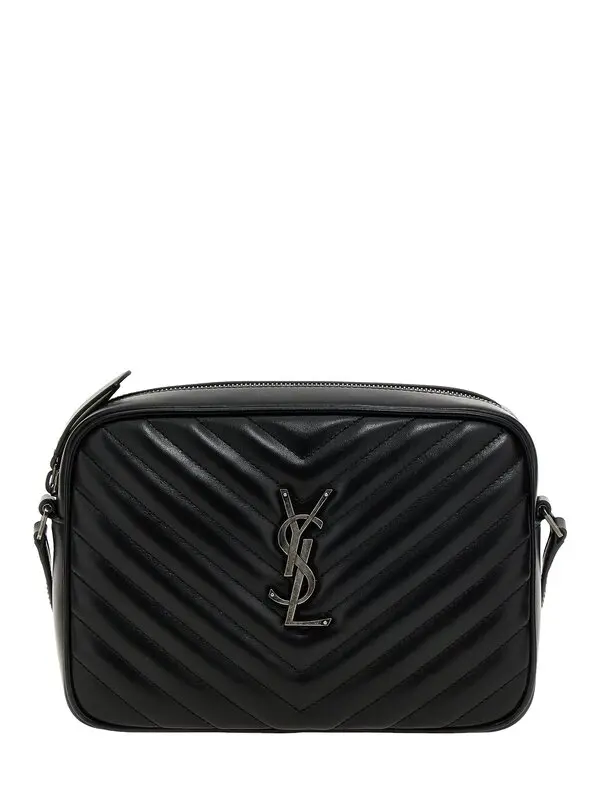 Saint Laurent Camera Bag Lou Crossbody Bag - Black