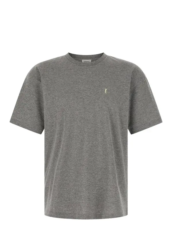 Saint Laurent Cassandre T-shirt - Gray