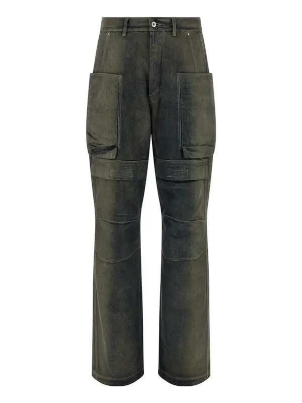 Rick Owens Stefan Cargo Stonewashed Jeans - Gray