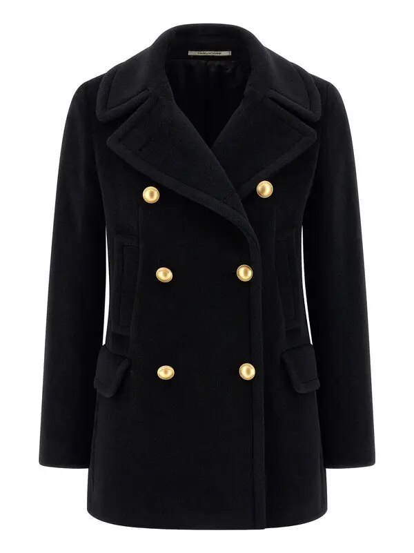 Tagliatore Blanche Virgin Wool Coat - Black