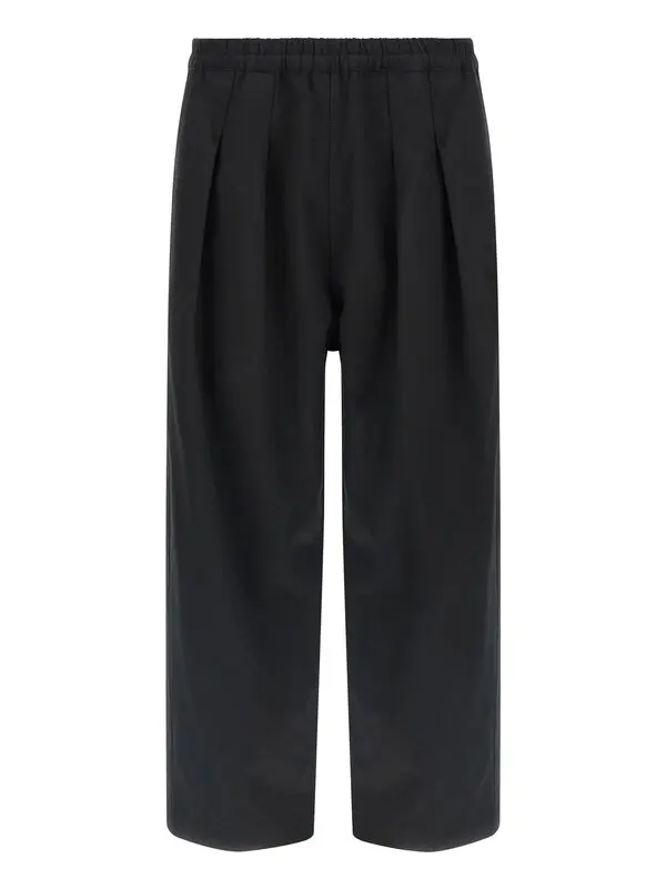 MAISON MARGIELA Cotton Trousers - Black
