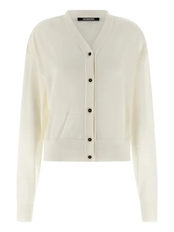 Jacquemus Le Cardigan Brodé Cardigan - White