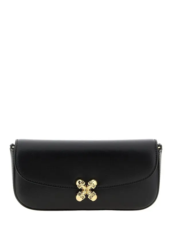 Alexander McQueen Skull Flower Small Crossbody Bag - Black