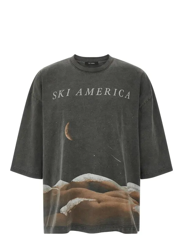 WILLY CHAVARRIA Ski America T-shirt - Gray