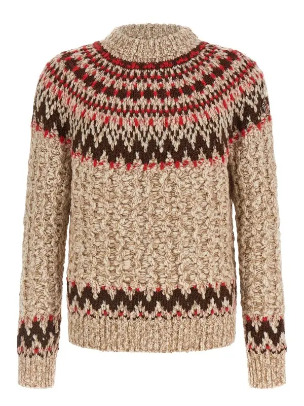 Moncler Alpaca And Silk Blend Sweater - Multicolor