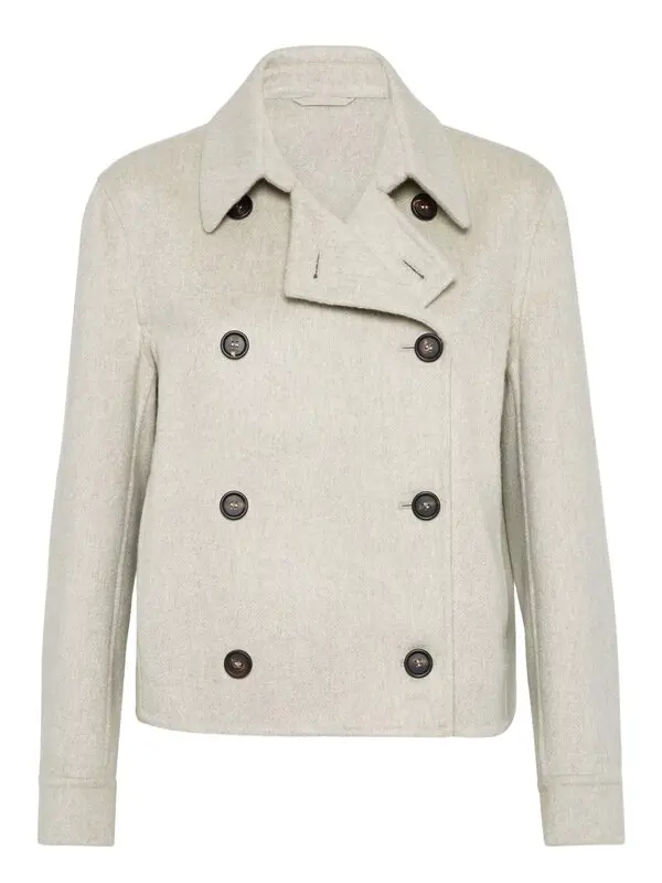 Brunello Cucinelli Cashmere Overcoat - Beige