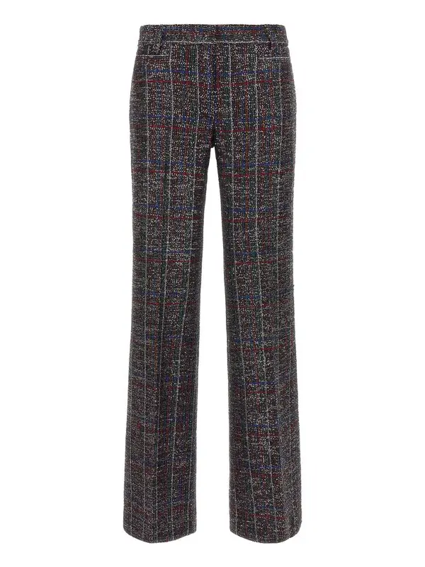 Missoni Sequin Tartan Viscose-blend Pants - Multicolor
