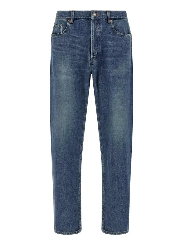 Saint Laurent Mick Straight-leg Jeans - Blue