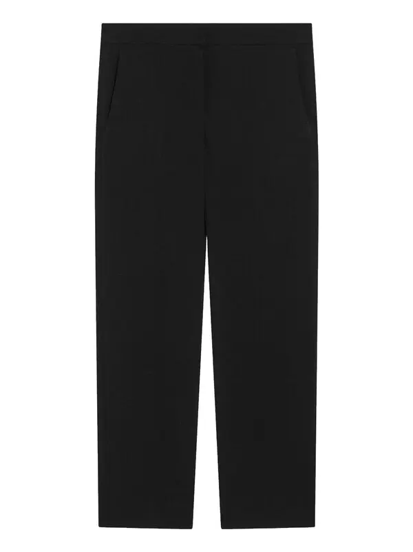 Max Mara Slim Gabardine Trousers - Black