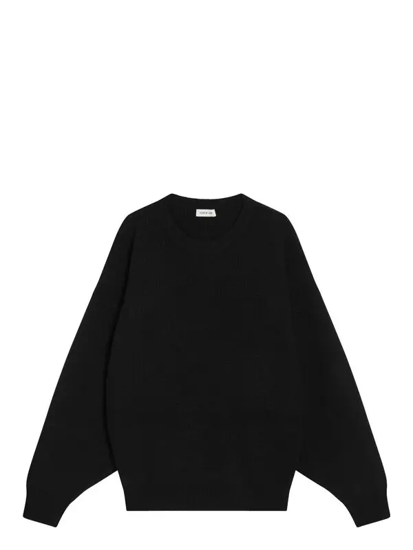 Fear Of God Crewneck Sweater In Virgin Wool - Black