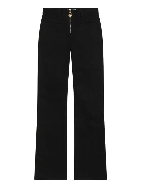 Chloé Slim Jeans With Charm Zip - Black