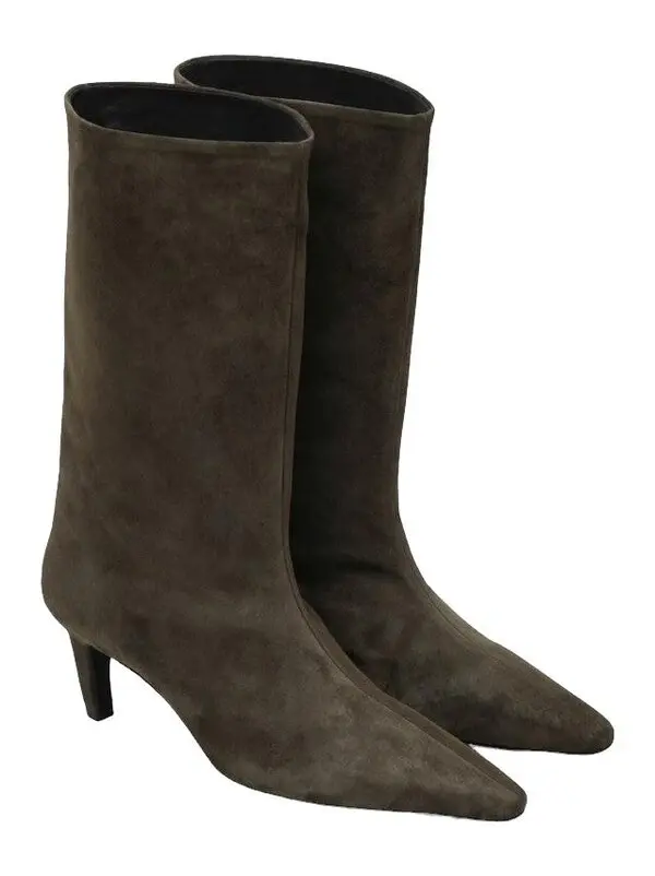 JUDE Cave Suede Leather Boots - Brown