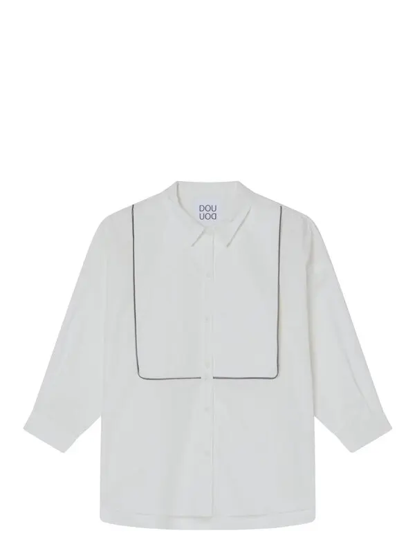 DOUUOD Como Cotton Shirt - White