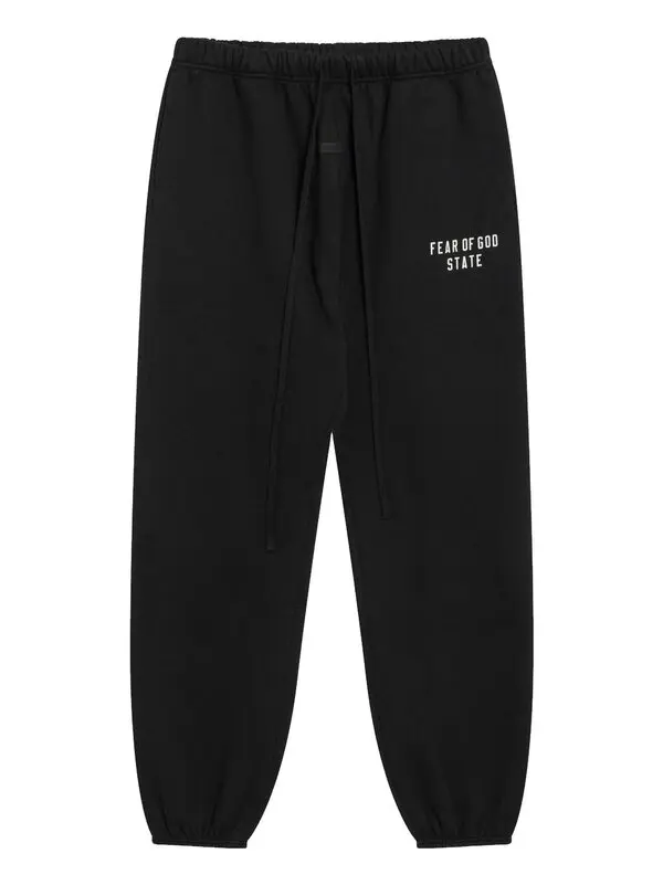 Fear Of God Jogging Trousers With Logo - Black