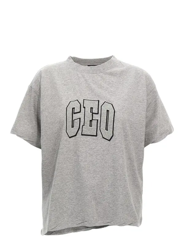 Balenciaga Ceo Team Logo T-shirt - Gray