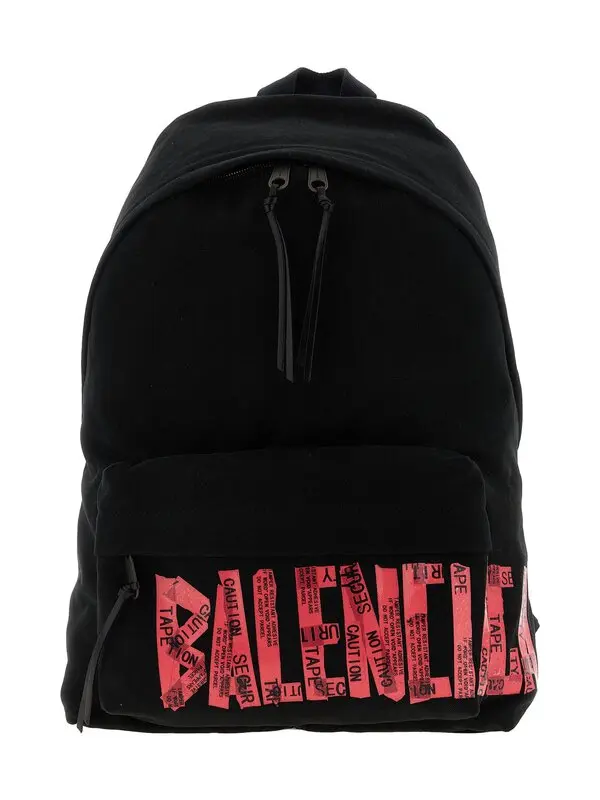 Balenciaga Tape Type Backpack - Black