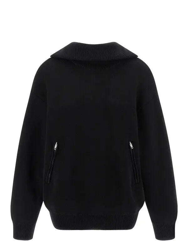 Balenciaga Back-to-front Cotton Sweater - Black