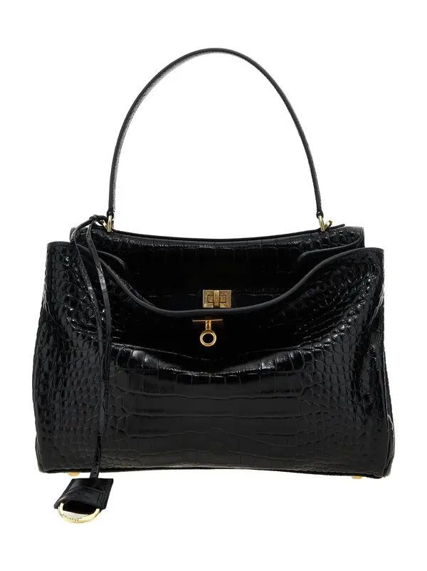 Balenciaga Rodeo M' Handbag - Black