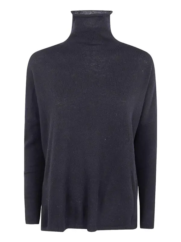 BASE Wool Turtleneck Sweater - Black